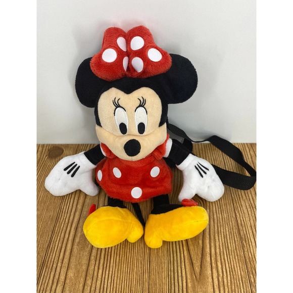 Disney | Toys | Disney Minnie Mouse Plush Backpack Kids Bag Stuffed ...